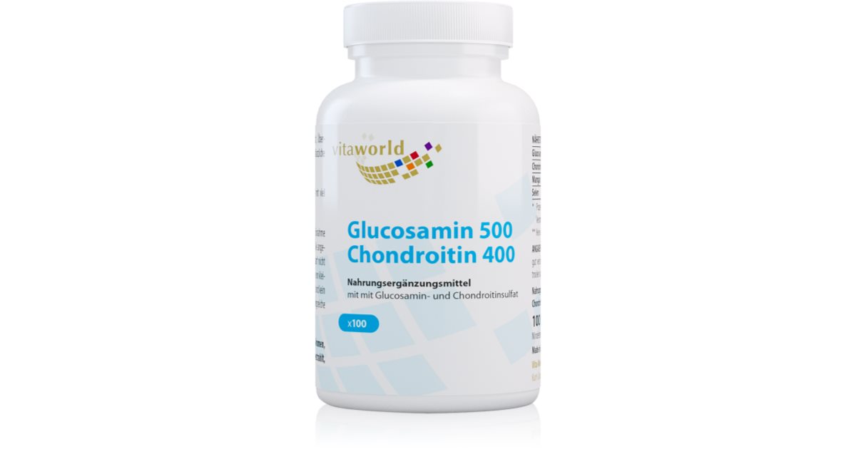 Vita World Glucosamin 500 + Chondroitin 400 Kapseln zur Unterstützung ...