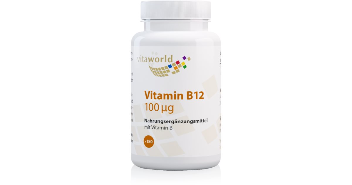 Vita World Vitamin B12 100 mcg Tabletten trägt zur normalen Funktion ...