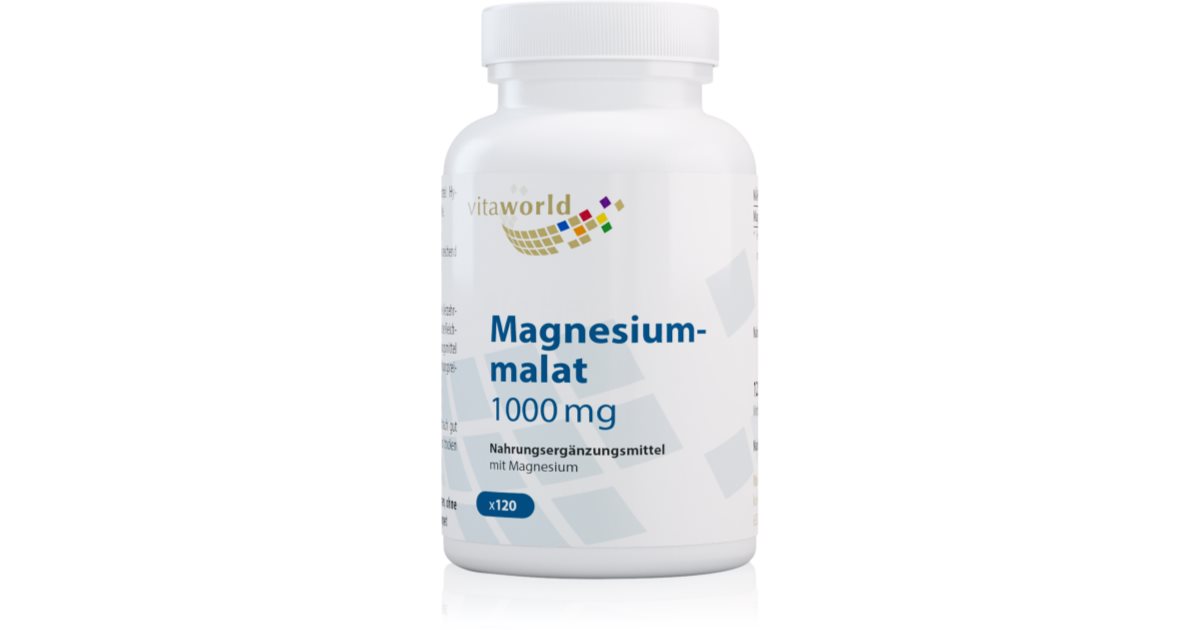 Vita World Magnesium-malat 1000 mg Kapseln trägt zur normalen Funktion ...
