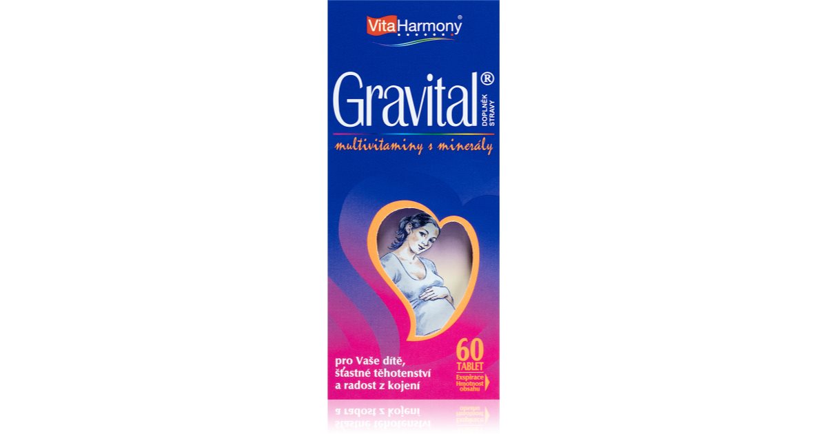 VitaHarmony Gravital multivitamin tablete za trudnice | Notino.hr