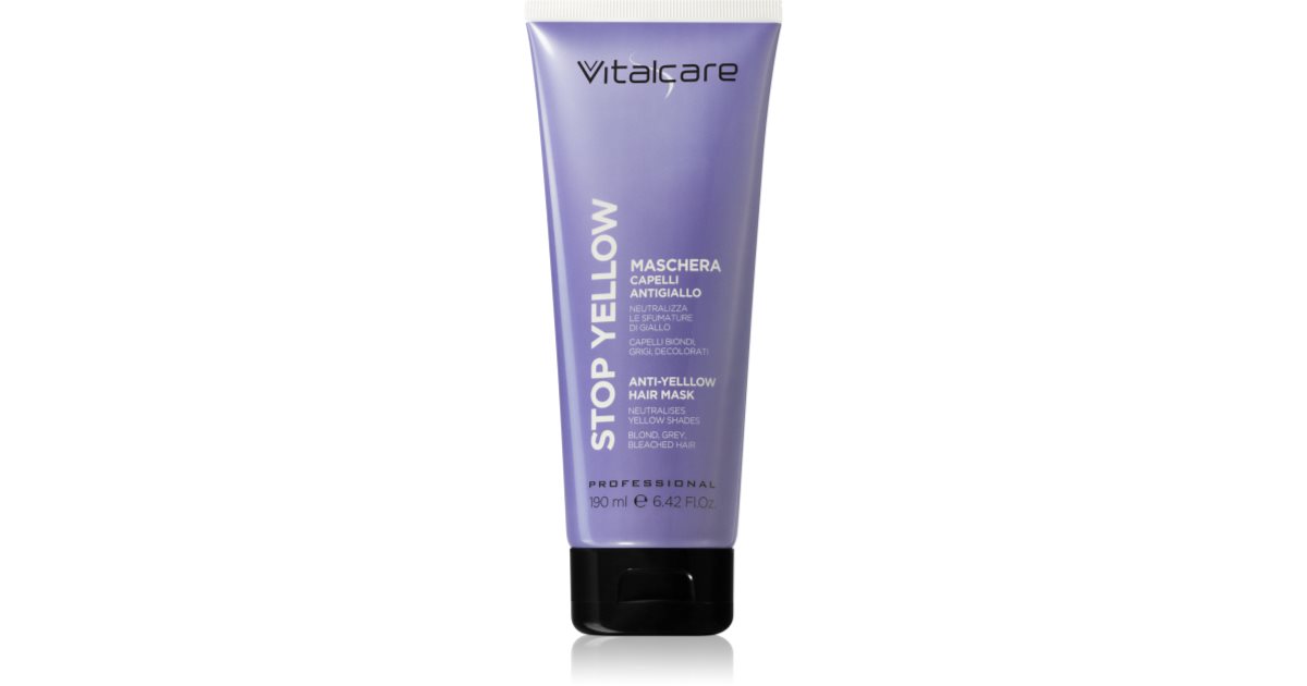 Vitalcare Professional Stop Yellow mask for blonde and grey hair ...