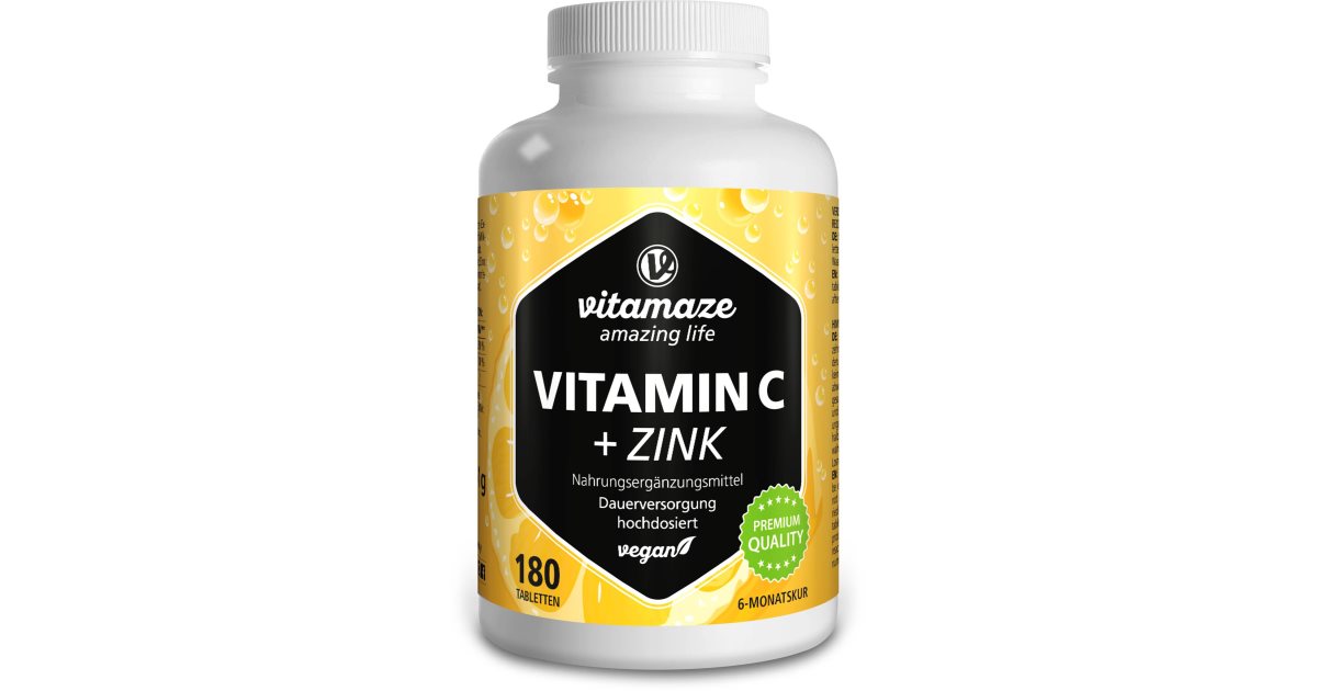 Vitamaze Vitamin C High Dosage + Zinc mejora de la inmunidad | notino.es