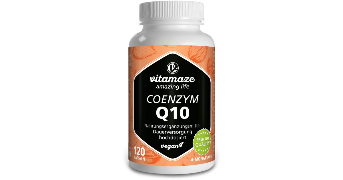 Vitamaze Coenzyme Q10 200 mg High Dosage cápsulas con coenzima Q10 ...