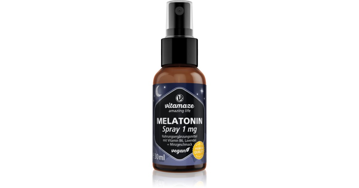 Vitamaze Melatonin Spray 1mg Spray bei Schlaf- und Einschlafproblemen ...
