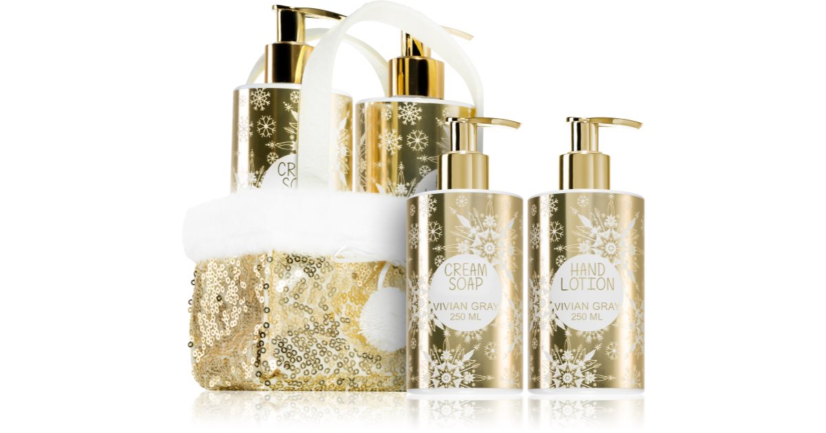Vivian Gray Golden Glitters Vanilla & Patchouli gift set (for hands ...