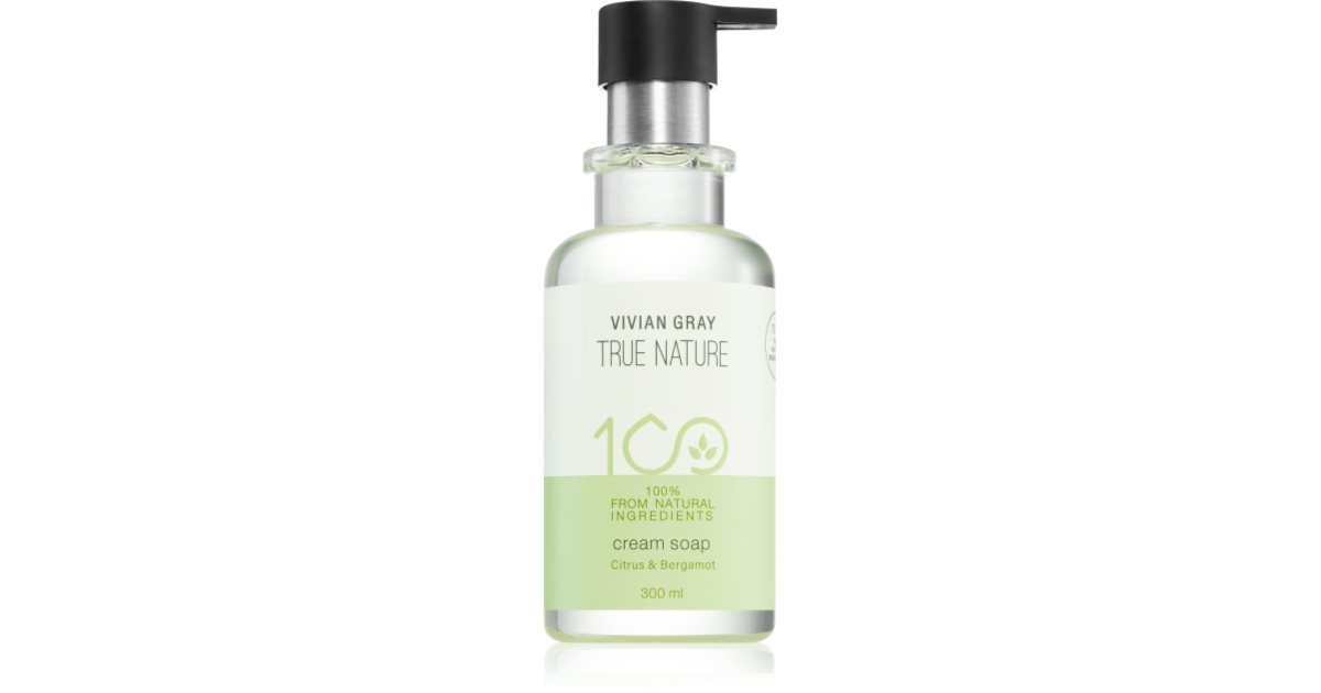 Vivian Gray True Nature Citrus & Bergamot creamy soap with a refreshing ...