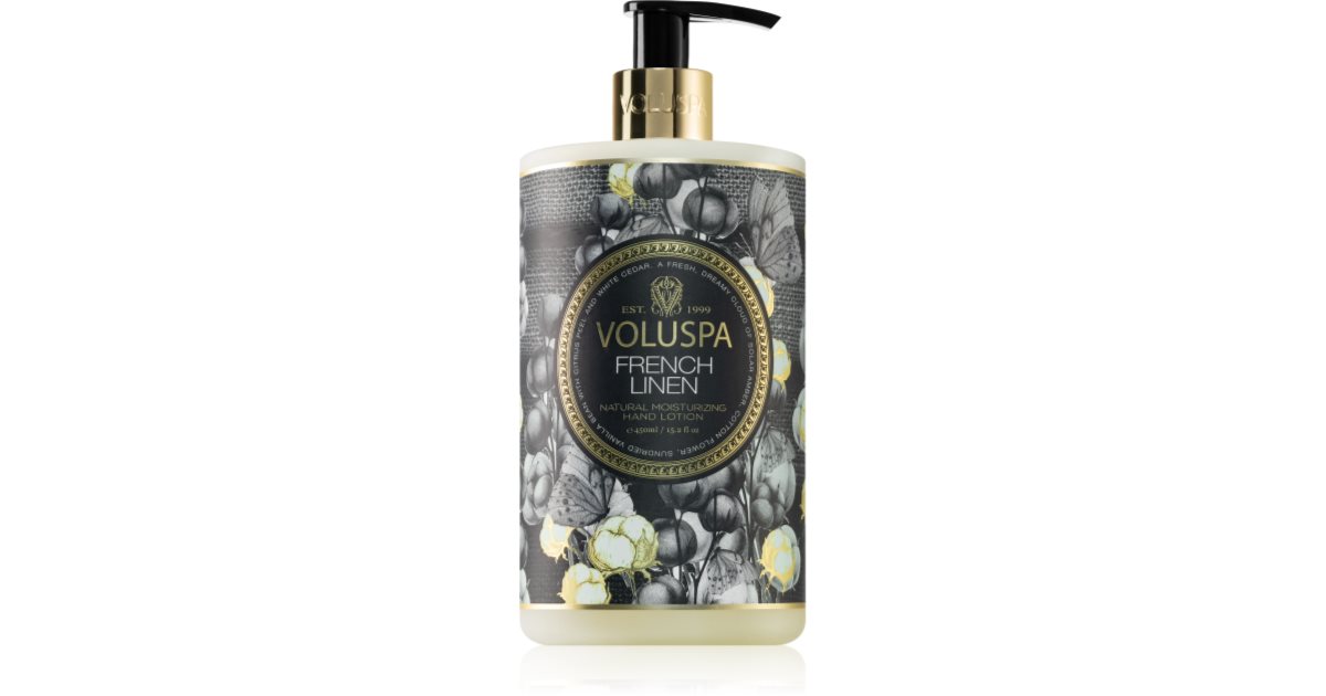 VOLUSPA Maison Noir French Linen Moisturising Hand Lotion | notino.ie