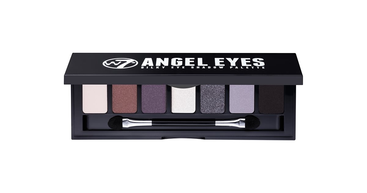 W7 Cosmetics Angel Eyes Jet Set Eyeshadow Palette with Mirror and ...