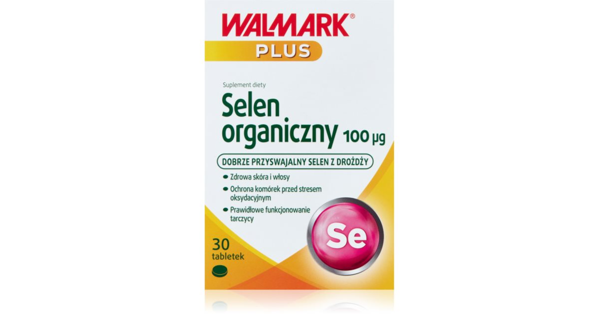 Walmark Selen organiczny 100 µg tabletki dla prawidłowego funkcjonowania organizmu