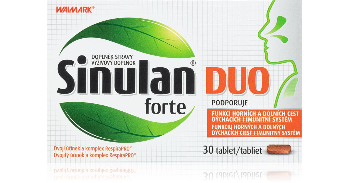 Sinulan Sinulan Duo Forte tablety na podporu zdravia dýchacích ciest ...
