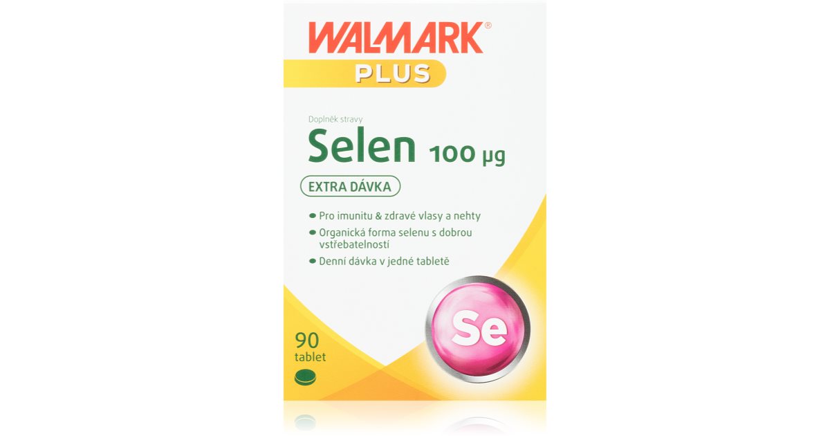 Walmark Selen 100 μg tablety pro správné fungování organismu a normální stav vlasů a nehtů ...
