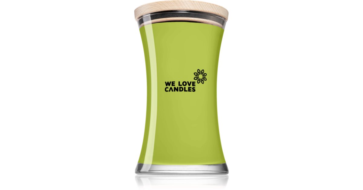 We Love Candles Basic Jasmine Green Tea scented candle with wooden wick ...