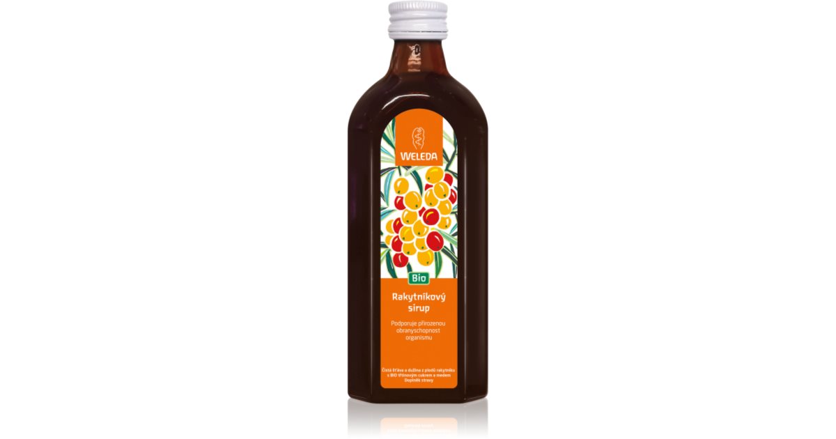 Weleda BIO Sea buckthorn syrup Elixier Sirup zur Unterstützung des ...
