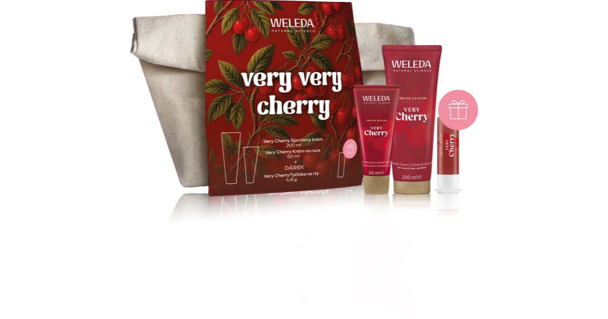 Weleda Very Very Cherry gift set for body and face | notino.co.uk