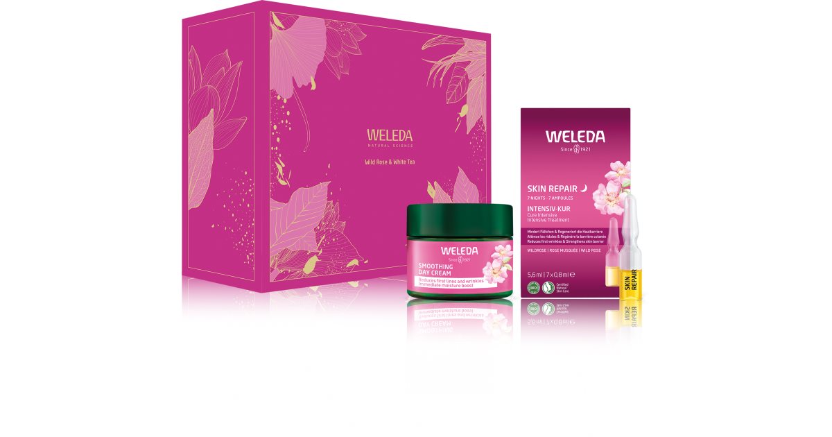 Weleda Wild Rose & White Tea gift set to brighten and smooth the skin ...