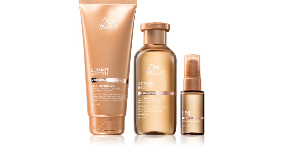 Wella Professionals Ultimate Smooth Economy Pack for shiny and soft ...