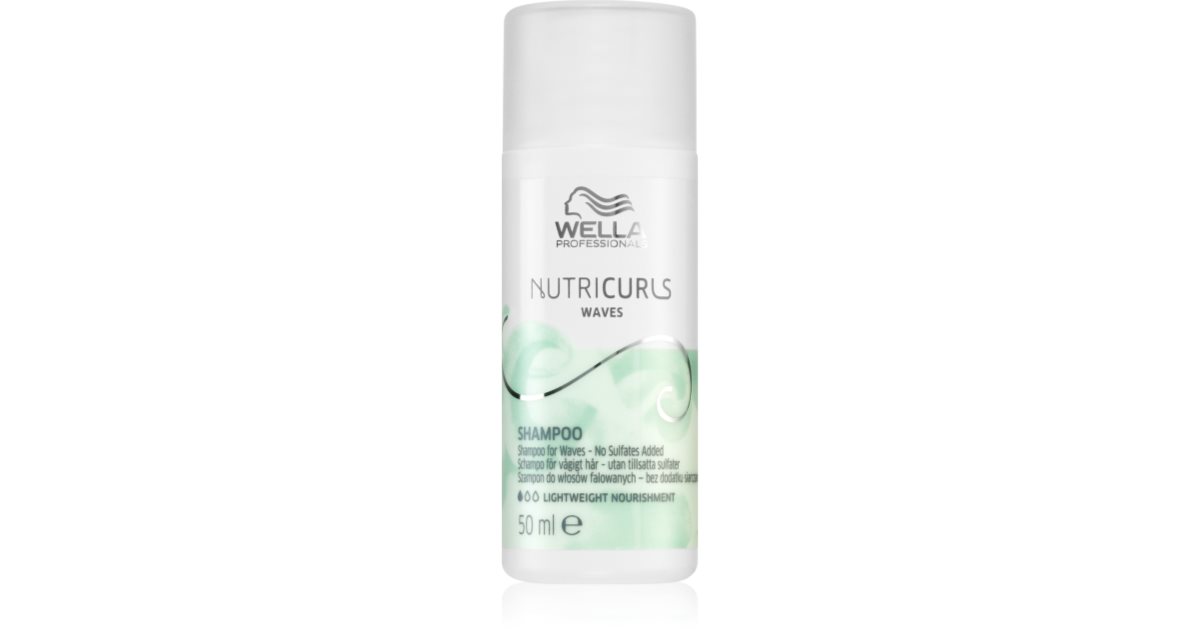 Wella Professionals Nutricurls Waves shampoing hydratant pour cheveux ...