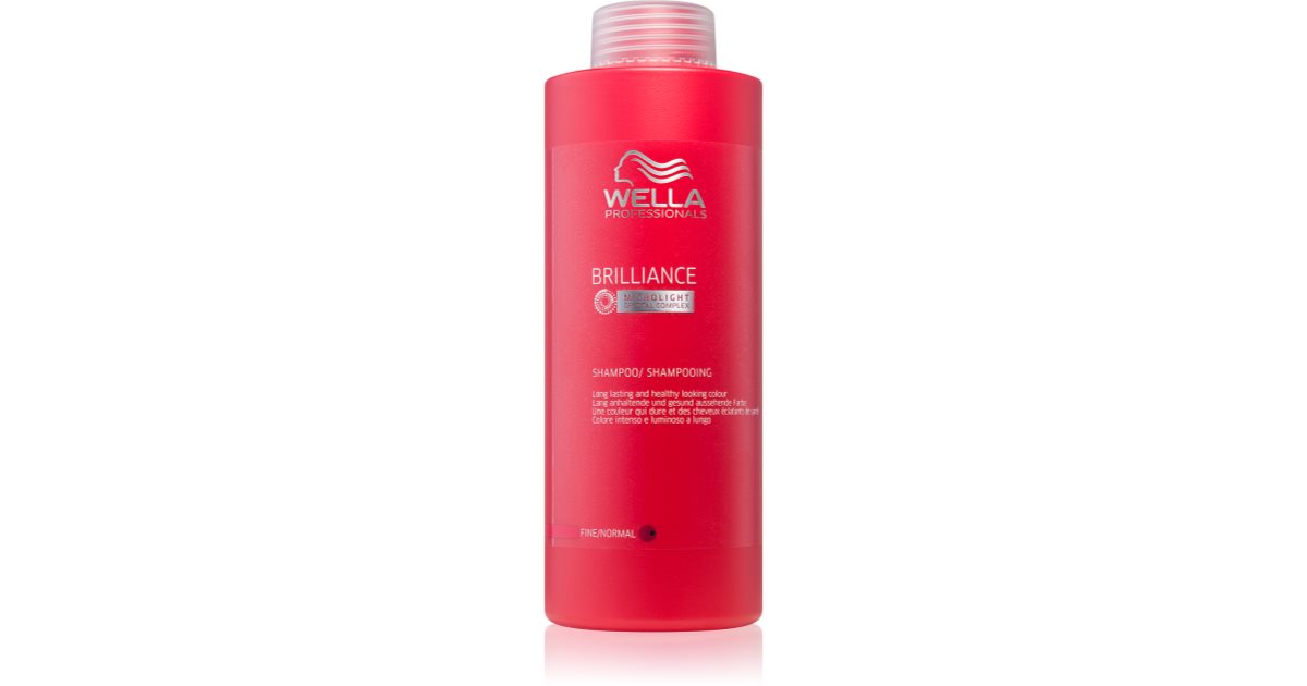 Wella Professionals Brilliance champô para cabelo fino e colorido ...