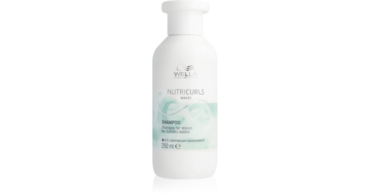 Wella Professionals Nutricurls Waves Light Moisturising Shampoo for ...