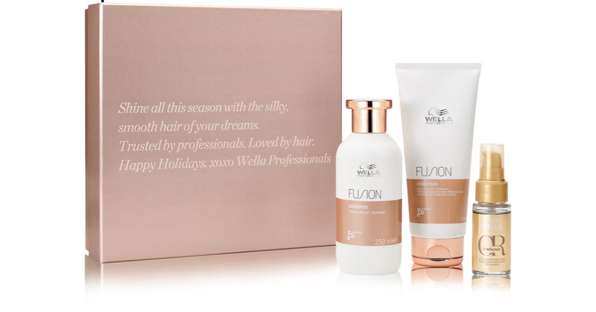 Wella Professionals Fusion gift set (for damaged and colour-treated ...