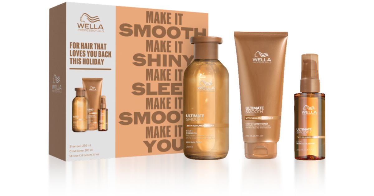 Wella Professionals Ultimate Smooth darčeková sada na lesk a hebkosť ...