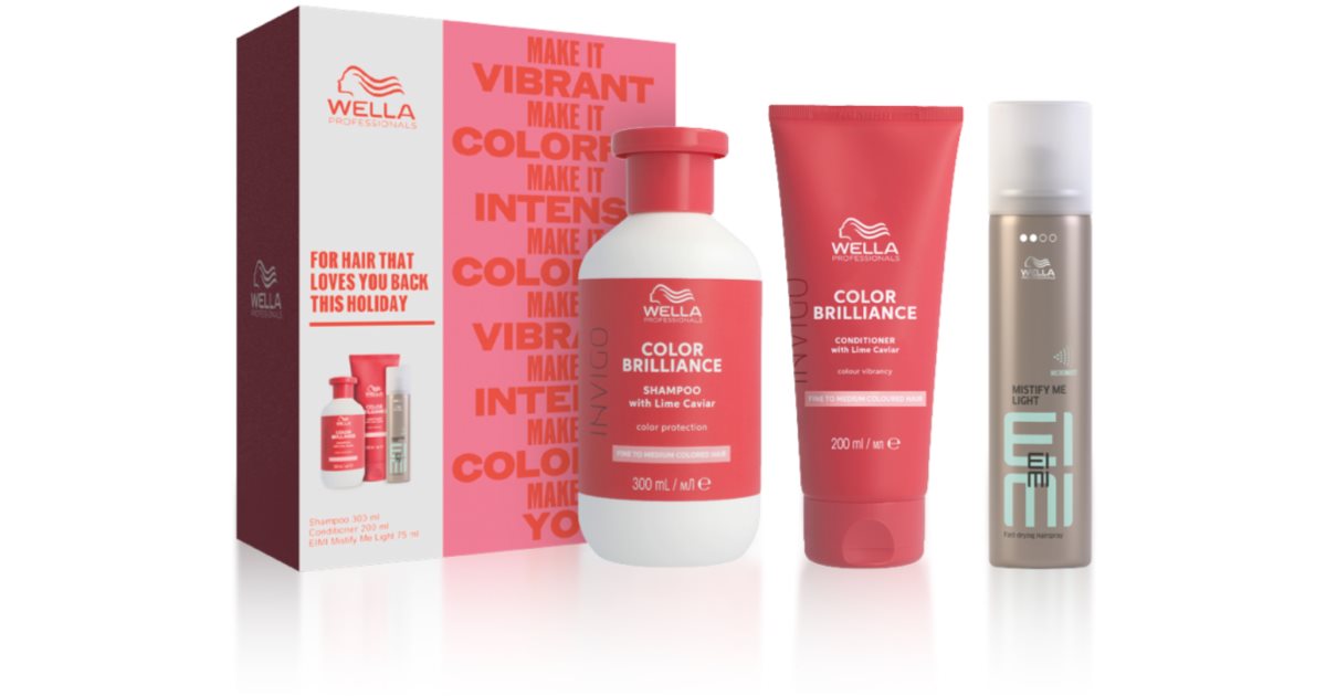 Wella Professionals Invigo Color Brilliance lahjasetti värjätyille ...
