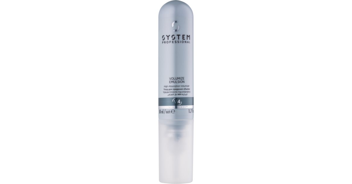 Wella Professionals System Professional Volumize Emulsion For Fine Hair ...