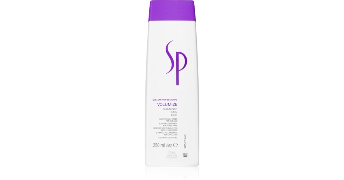 Wella Professionals SP Volumize Shampoo for fine hair and hair without ...