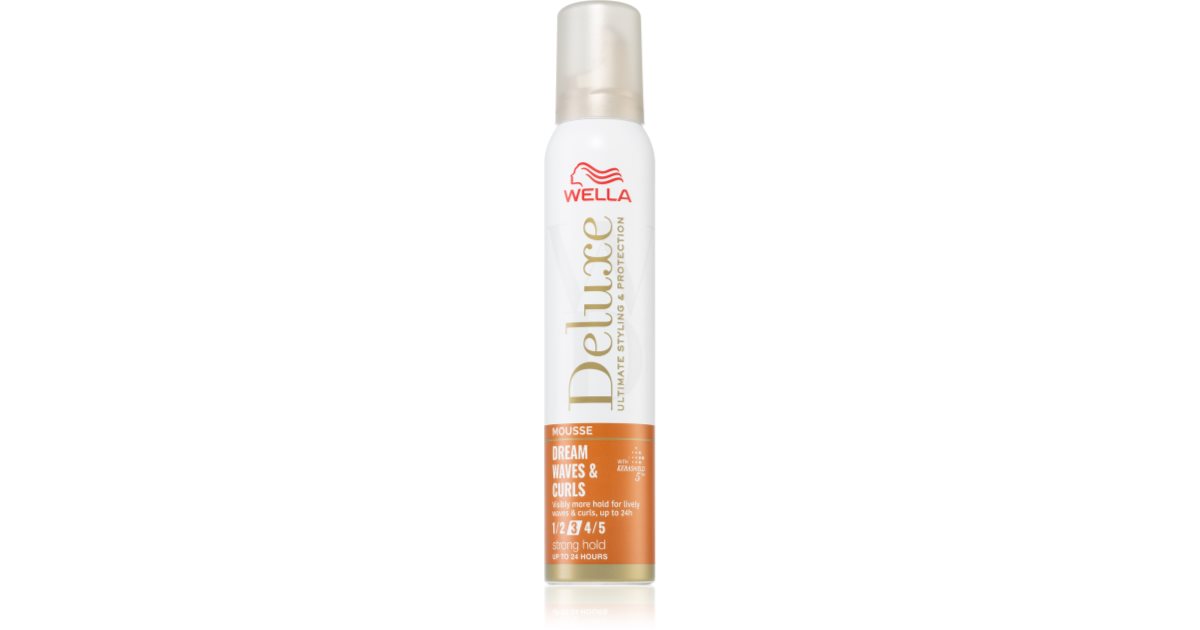 Wella Deluxe Dream Waves & Curls styling mousse for wavy and curly hair ...