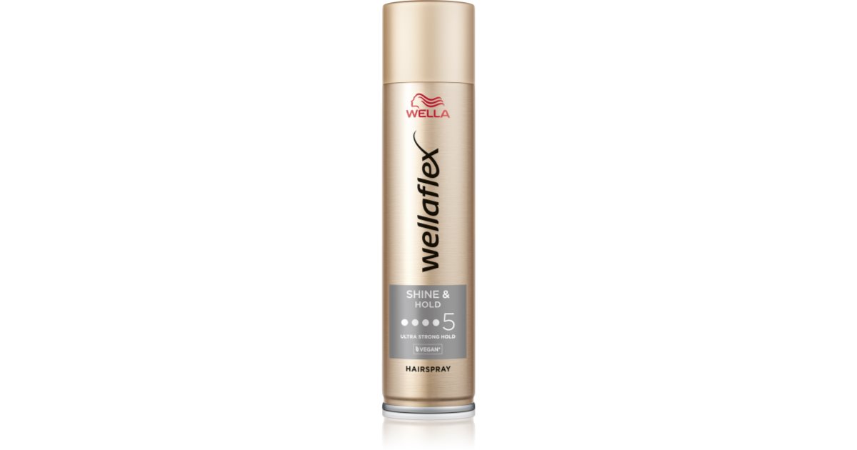 Wella Wellaflex Shine & Hold extra strong hold hairspray for shine ...