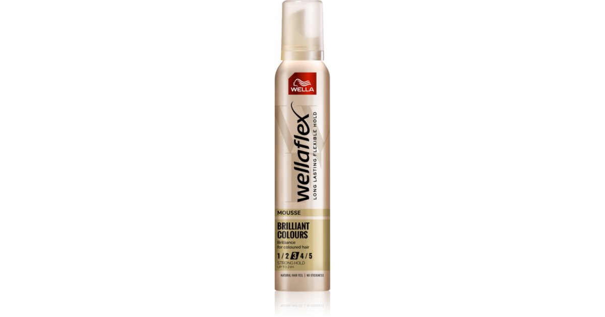 Wella Wellaflex Brilliant Color espuma fijadora fijación media | notino.es