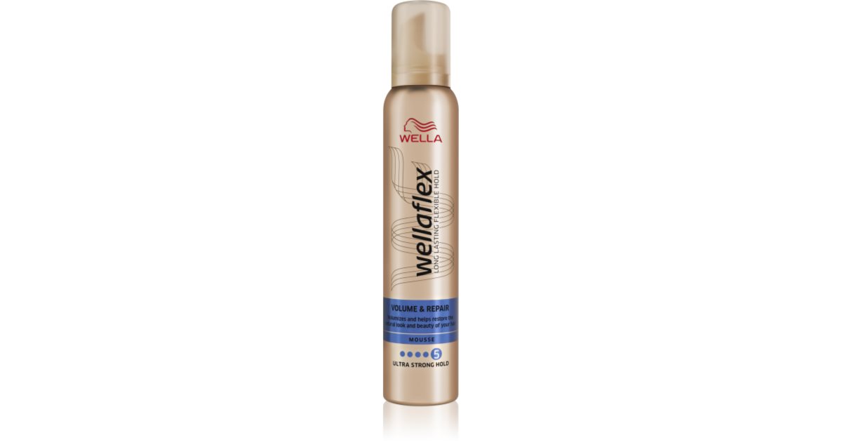 Wella Wellaflex Volume & Repair styling mousse for volume and vitality ...