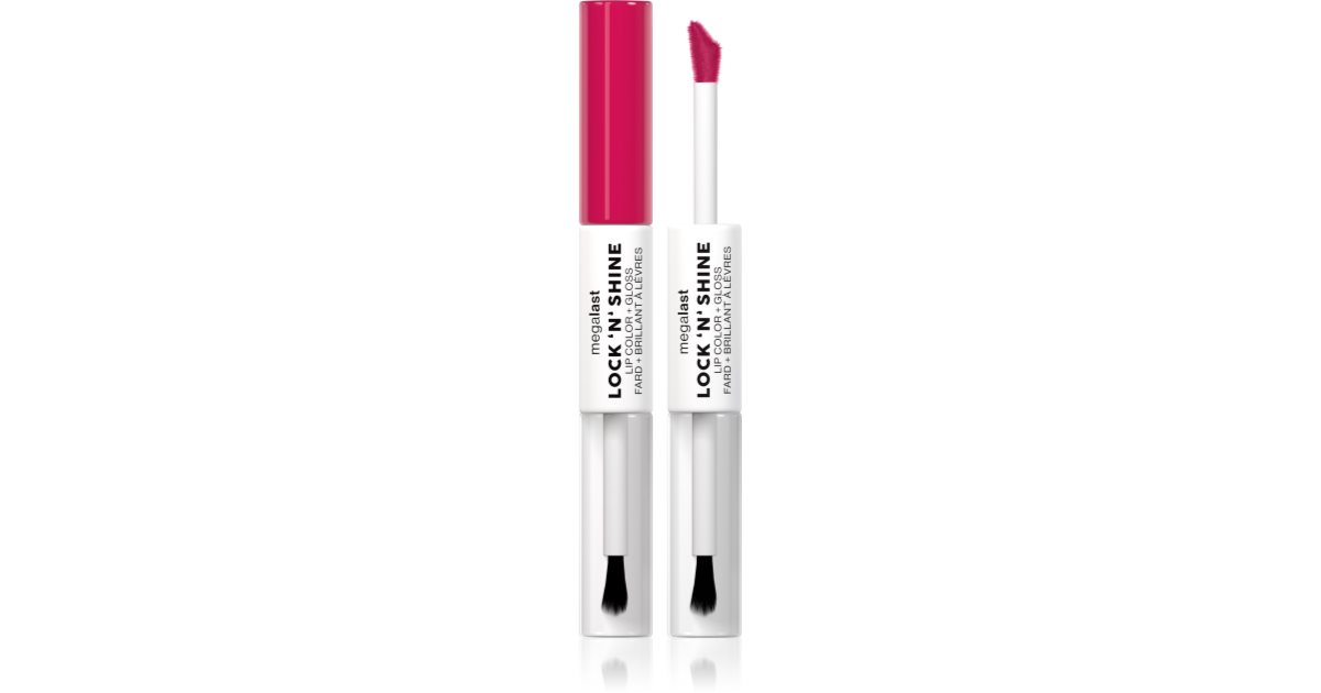 Wet n Wild MegaLast Lock n' Shine стійка помада та блиск для губ ...