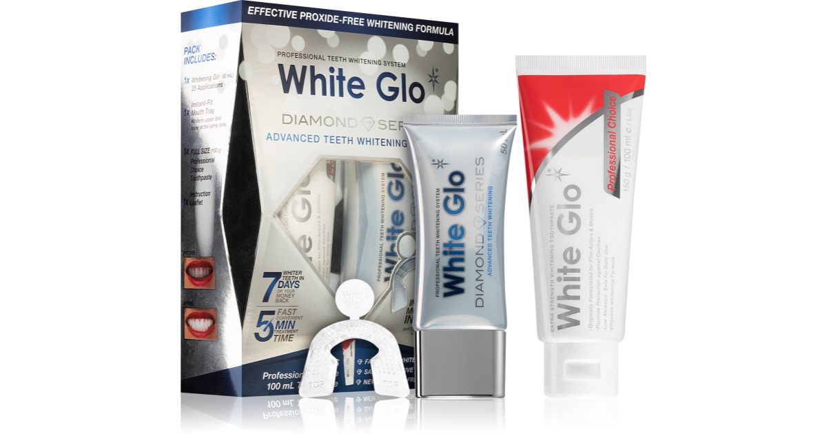 White Glo Diamond Series Zahnbleaching-Set
