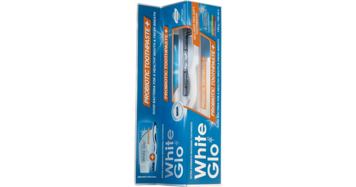 White Glo Probiotic kit med tandvård | notino.se
