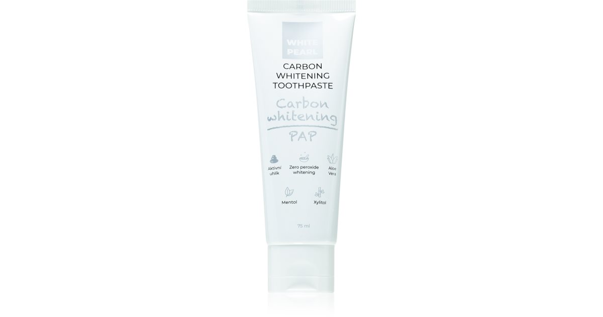White Pearl PAP Carbon Whitening Balinoša zobu pasta | notino.lv