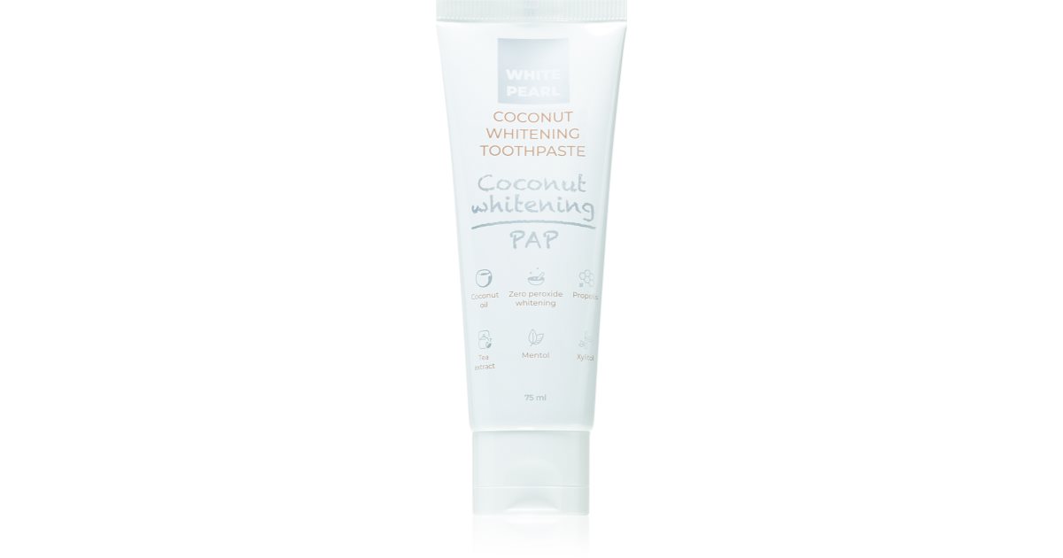 White Pearl PAP Coconut Whitening Whitening Toothpaste | notino.ie