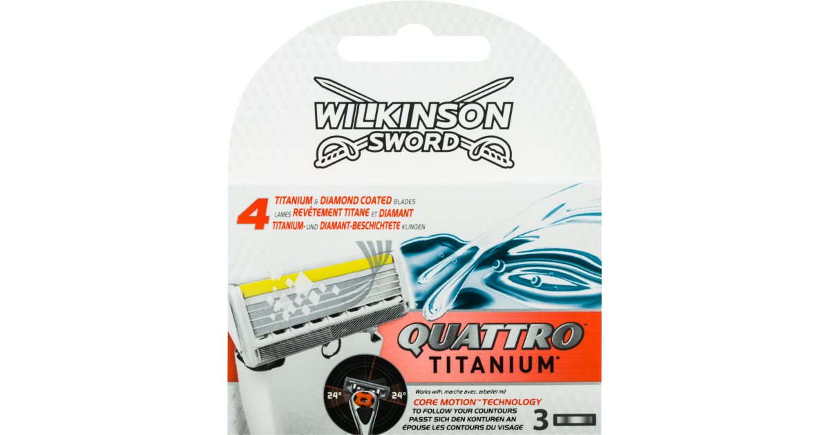 Wilkinson Sword Quattro Titanium Replacement Blades | notino.ie