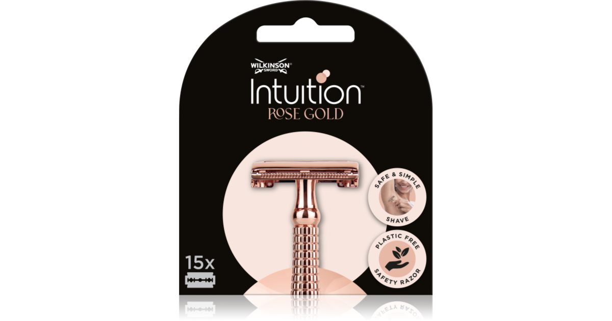 Wilkinson Sword Intuition Rose Gold Blades replacement blades | notino ...