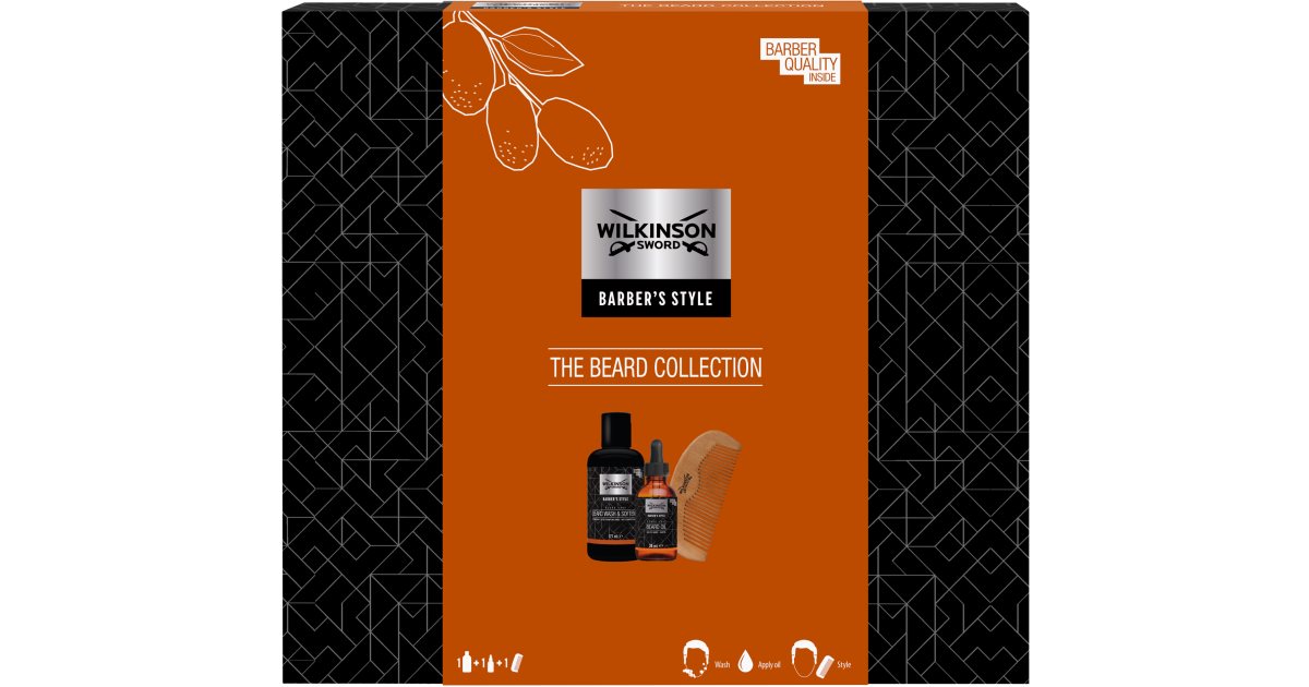 Wilkinson Sword Barbers Style Beard Collection gift set (for beard ...