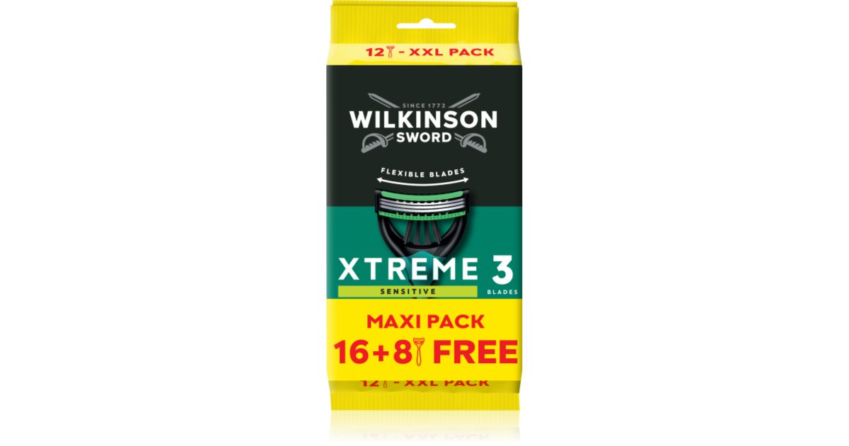Wilkinson Sword Xtreme 3 Sensitive brivnik + nadomestne glave | notino.si