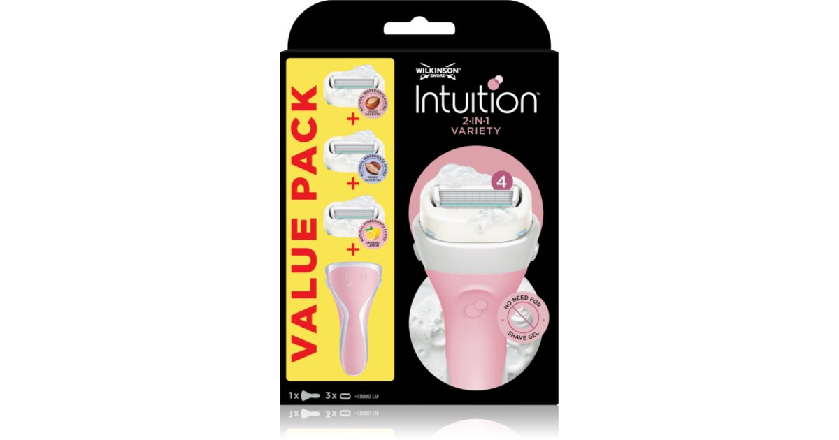 Wilkinson Sword Intuition Variety Edition shaving kit for women ...