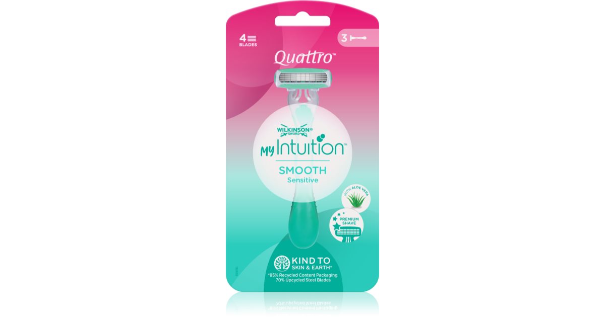 Wilkinson Sword Quattro for Women My Intuition Smooth disposable razors ...