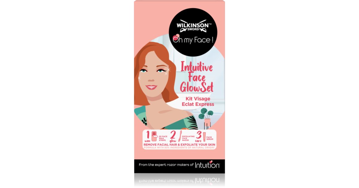 Wilkinson Sword Oh my Face! Intuitive Face Glow Set hair-removal kit ...
