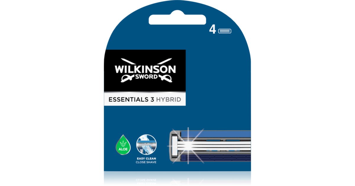 Wilkinson Sword Essentials 3 Hybrid replacement blades 4 pcs | notino.co.uk