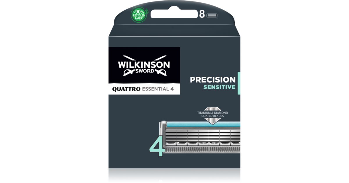 Wilkinson Sword Quattro Titanium Sensitive Spare Heads | notino.ie