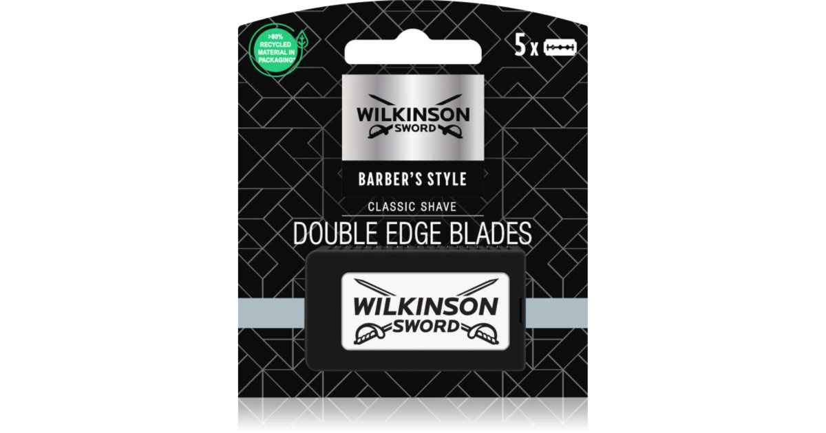 Wilkinson Sword Barbers Style Classic Shave Double Edge Blades ...
