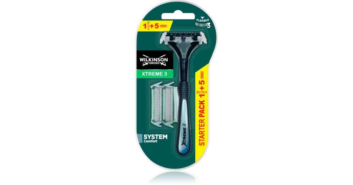 Wilkinson Sword Xtreme 3 Hybrid Razor + Replacement Head 5 pcs | notino.ie