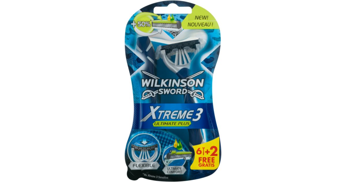 Wilkinson Sword Xtreme 3 Ultimate Plus Disposable Razors 8 pcs | notino ...