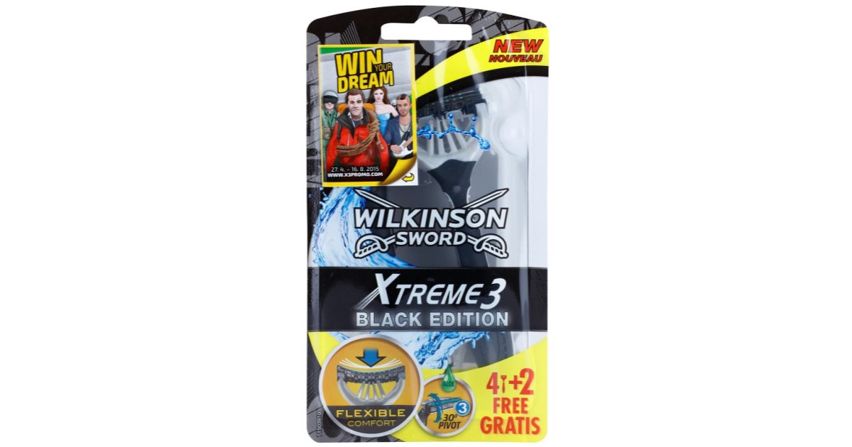 Wilkinson Sword Xtreme 3 Black Edition Disposable Razors | notino.co.uk